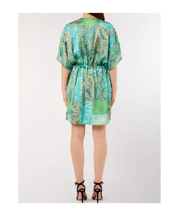 Liu Jo Paisley-print V-neck Kaftan