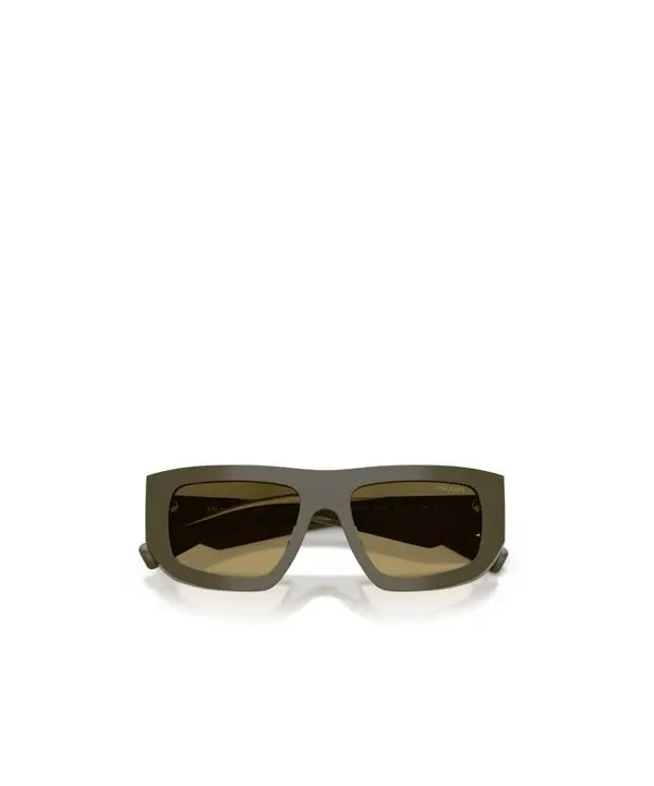 Prada Geometric Frame Sunglasses - Green