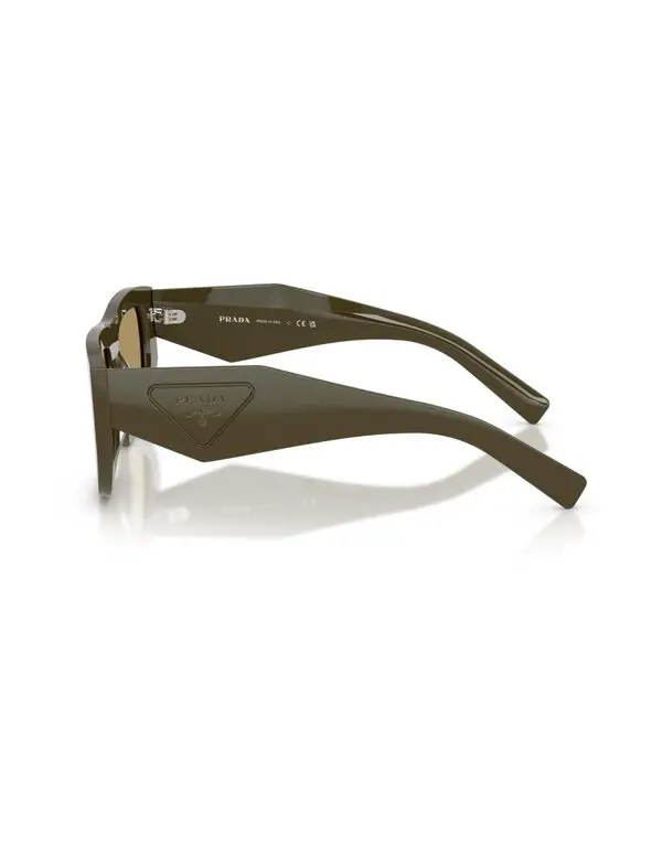 Prada Geometric Frame Sunglasses - Green