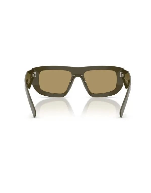Prada Geometric Frame Sunglasses - Green