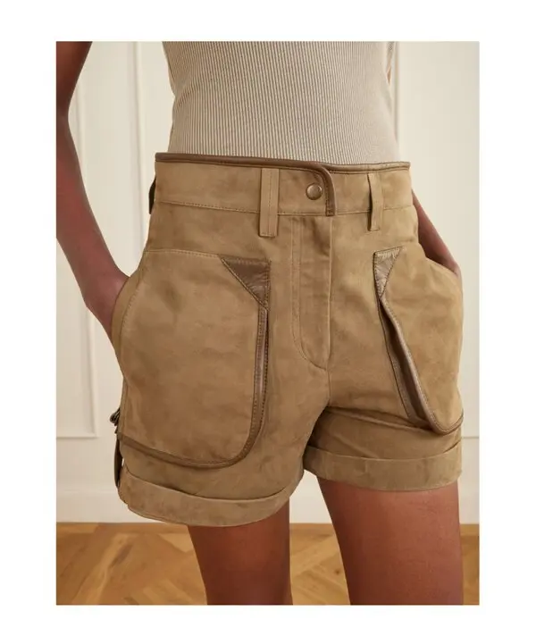 Isabel Marant Étoile Suede Buckled Shorts - No