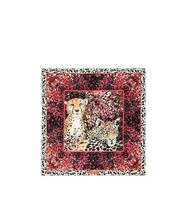 FERRAGAMO Printed Silk Scarf - Multicolor