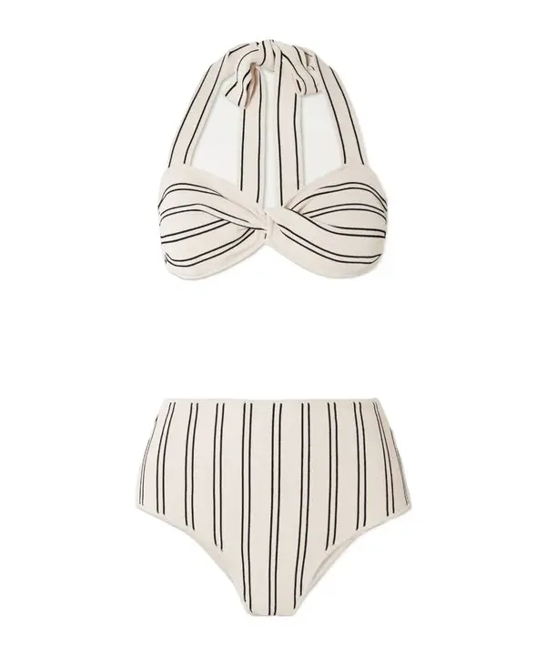 Zimmermann Striped Halterneck Bikini - Multicolor