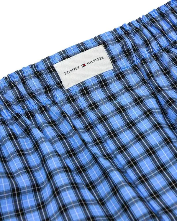 Tommy Hilfiger Plaid Boxer Shorts - Blue