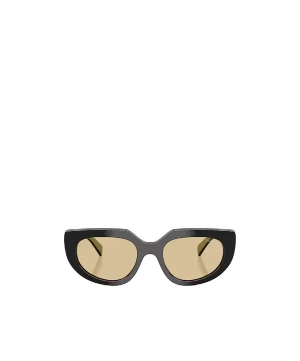 Prada Oval Frame Sunglasses - Nude