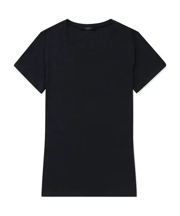 Max Mara Round Neck Short Sleeve T-shirt - Black