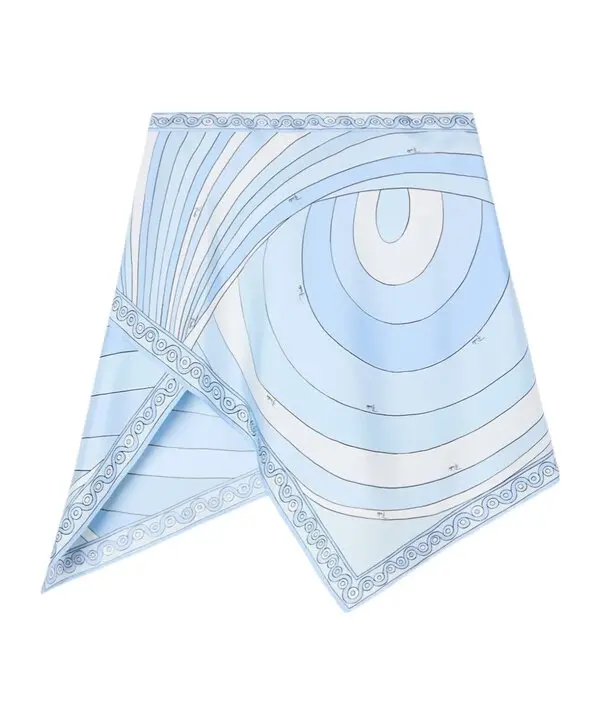 Emilio Pucci Iride Asymmetric Scarf Skirt