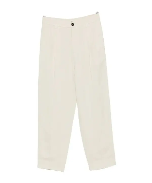 Barena Venezia Button-up Casual Pants - White
