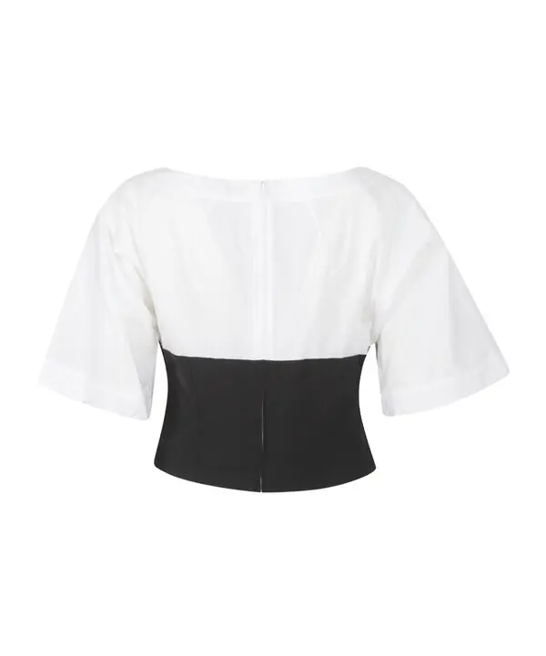 Simkhai Panelled Sweetheart-neck Top