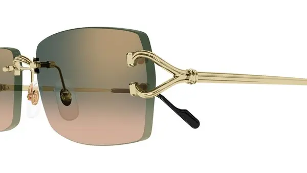 Cartier Rimless Rectangular Sunglasses