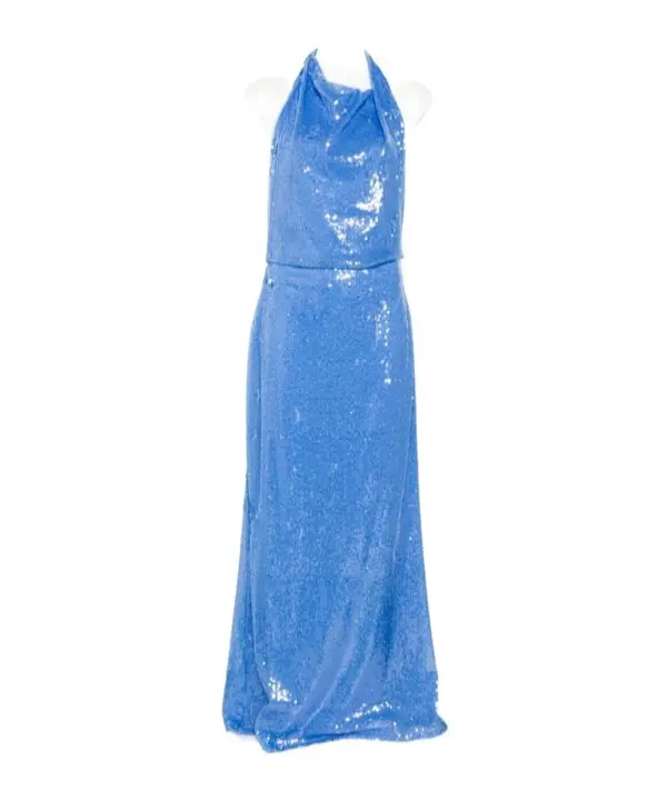 Simkhai Sequined Halterneck Maxi Dress
