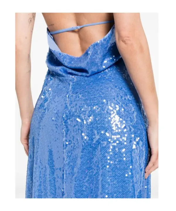 Simkhai Sequined Halterneck Maxi Dress