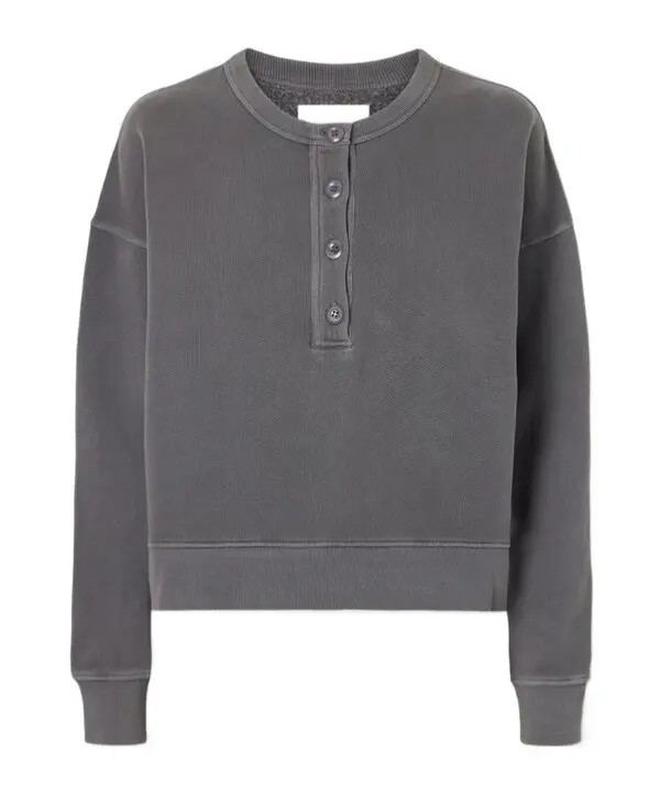 Citizens Of Humanity Cotton-blend Fleece Sweatshirt - Dark Gray