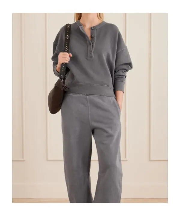 Citizens Of Humanity Cotton-blend Fleece Sweatshirt - Dark Gray