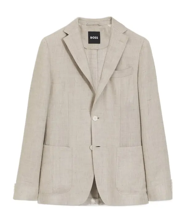 Hugo Boss Hanry Two-button Blazer - Beige