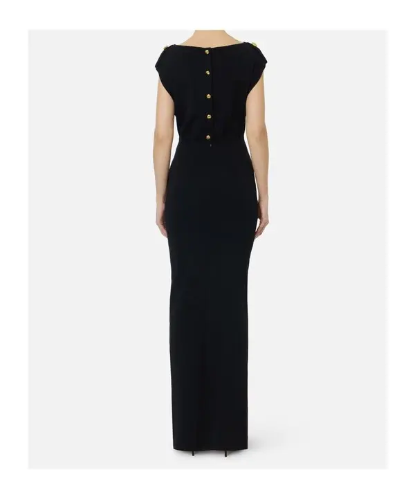 Elisabetta Franchi Milano Stitch Knitted Dress - Black