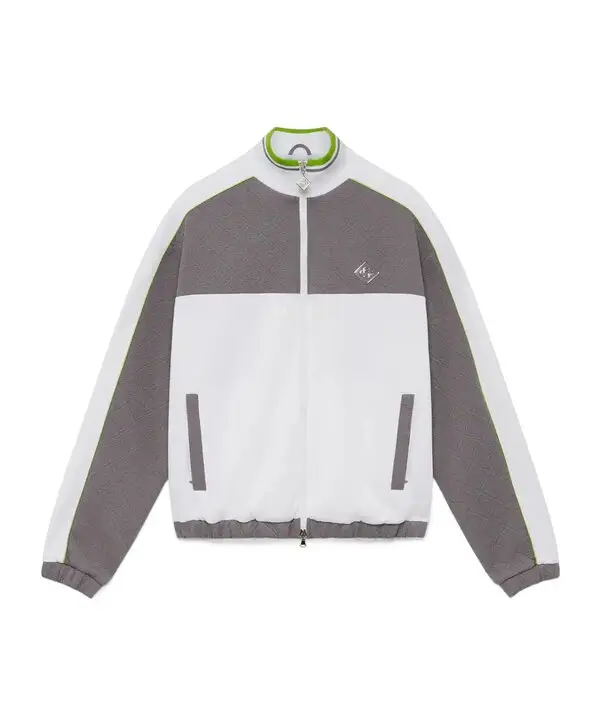 Casablanca Tennis Jacquard Track Jacket - Gray/white