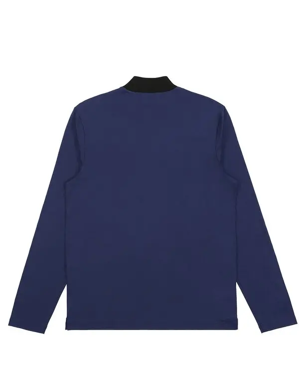 Prada Zipper Detail Long Sleeve T-shirt - Blue