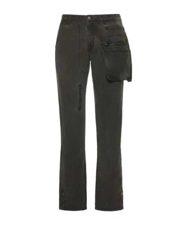 JADED LONDON Straight Leg Cargo Jeans With Zip Details