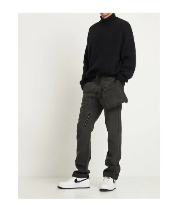 JADED LONDON Straight Leg Cargo Jeans With Zip Details