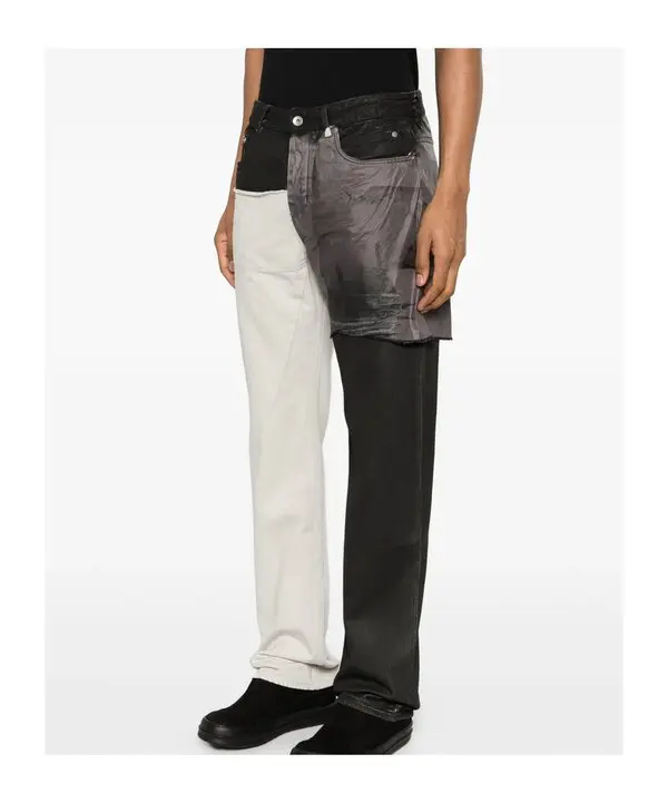 Rick Owens Paneled Jeans - Black