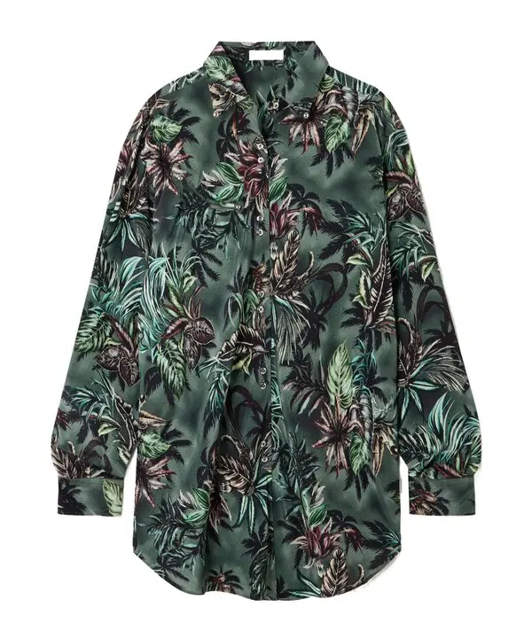 Rabanne Floral-printed Silk Shirt - Multicolor