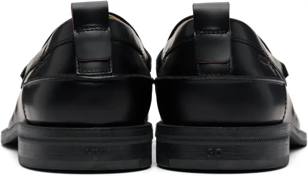 Hugo Boss Round-toe Loafers With Perforated Buckle Detail