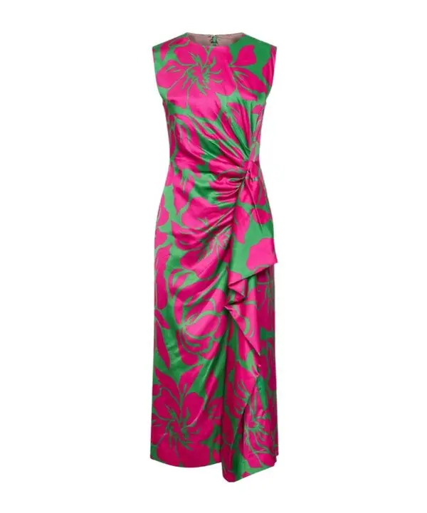 Dries Van Noten Sleeveless Floral Print Maxi Dress