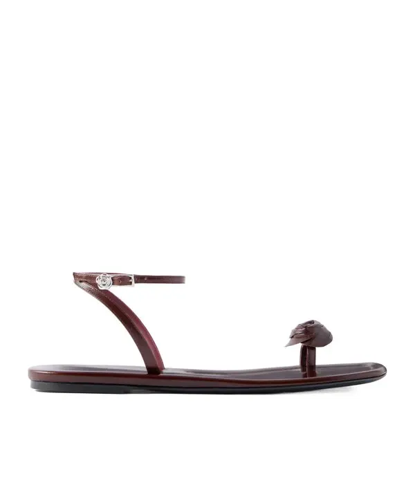 Magda Butrym Rose Leather Sandals - Multicolor