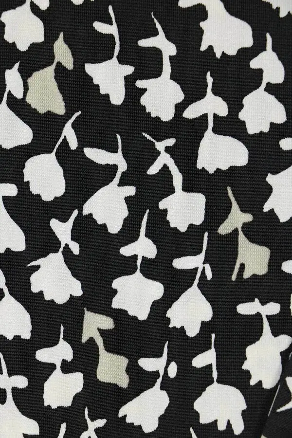 Max Mara Printed Short Sleeve T-shirt - Black