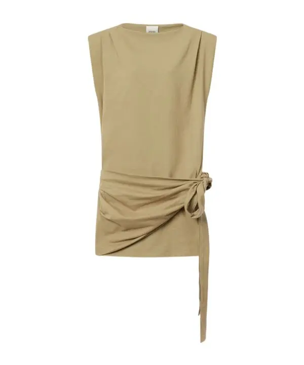Isabel Marant Étoile Draped Tie-waist Mini Dress - Light Bronze