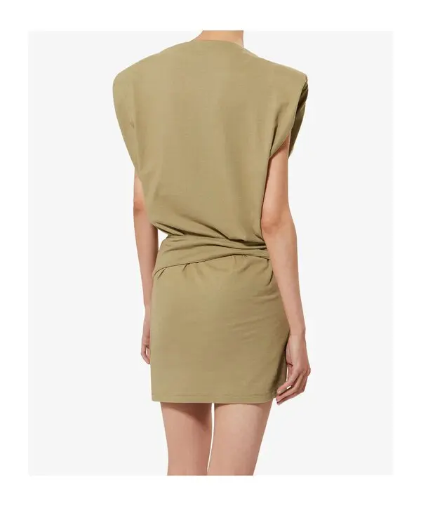 Isabel Marant Étoile Draped Tie-waist Mini Dress - Light Bronze