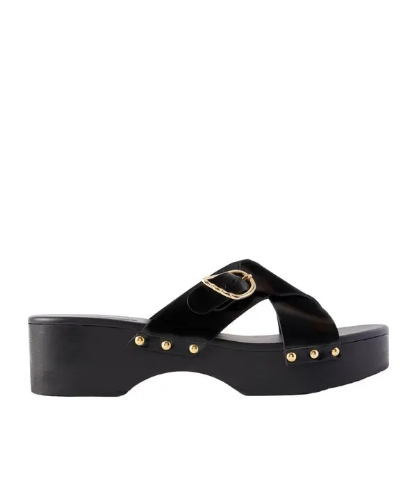 ANCIENT GREEK SANDALS Studded Leather Clogs