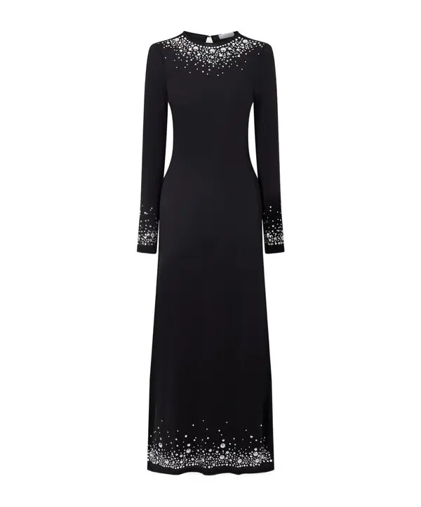 Rabanne Hotfix Embellished Maxi Dress