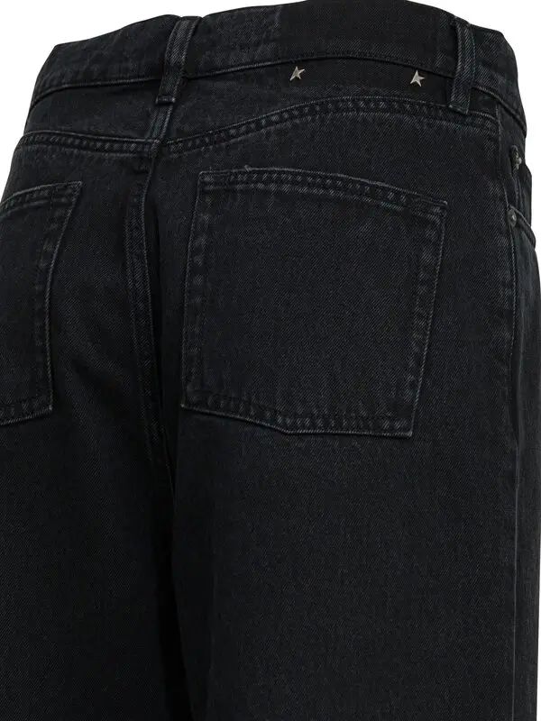 GOLDEN GOOSE Boyfriend Wide-leg Jeans - Black