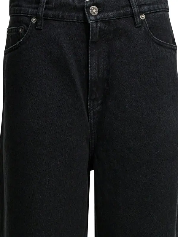 GOLDEN GOOSE Boyfriend Wide-leg Jeans - Black