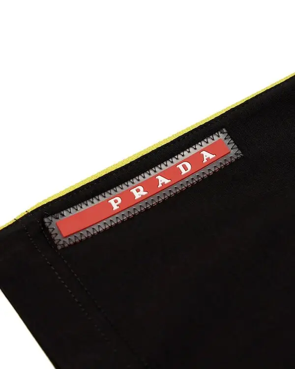 Prada Logo Pattern T-shirt - Black