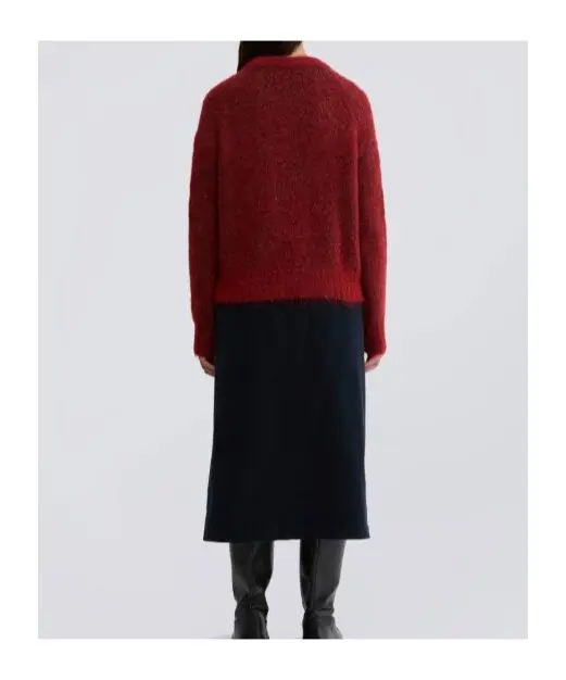 Aspesi V-neck Long Sleeve Sweater - Red