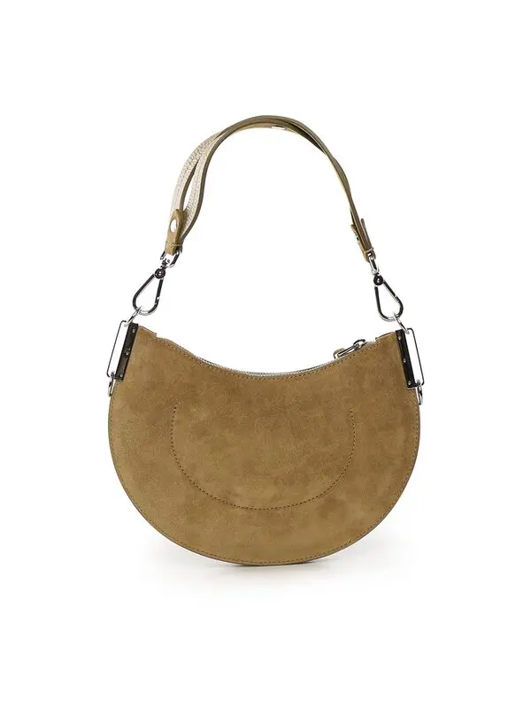 COCCINELLE Curved Zip Shoulder Bag - Brown