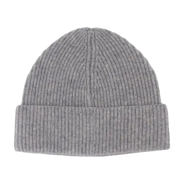 ANINE BING Ribbed Beanie With Logo Detail