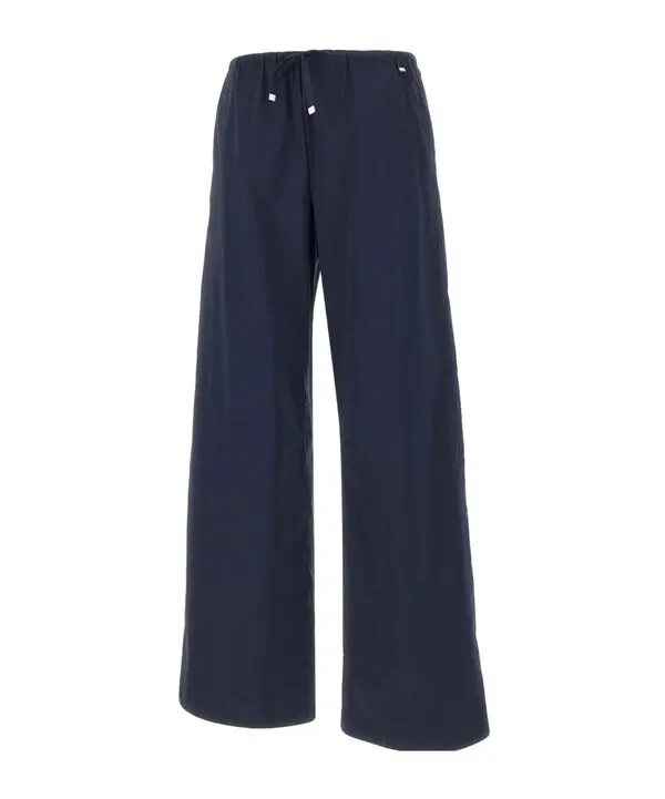 Herno Wide-leg Drawstring Pants - Navy