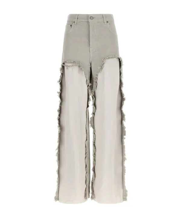 HAIKURE Bonnie Satin Panel Jeans - Gray