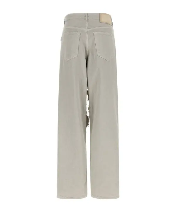 HAIKURE Bonnie Frayed Wide-leg Jeans - Grey