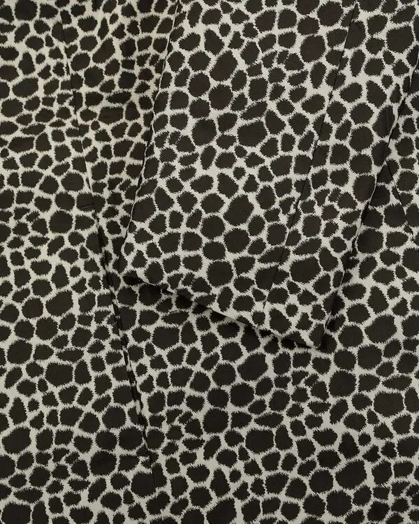 Max Mara Leopard Print Fur Collar Overcoat