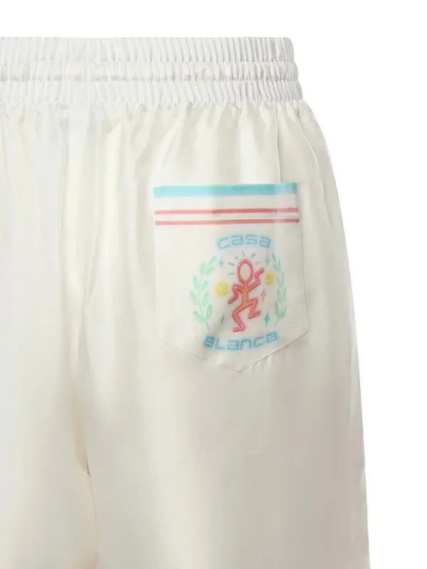 Casablanca Logo Trim Shorts