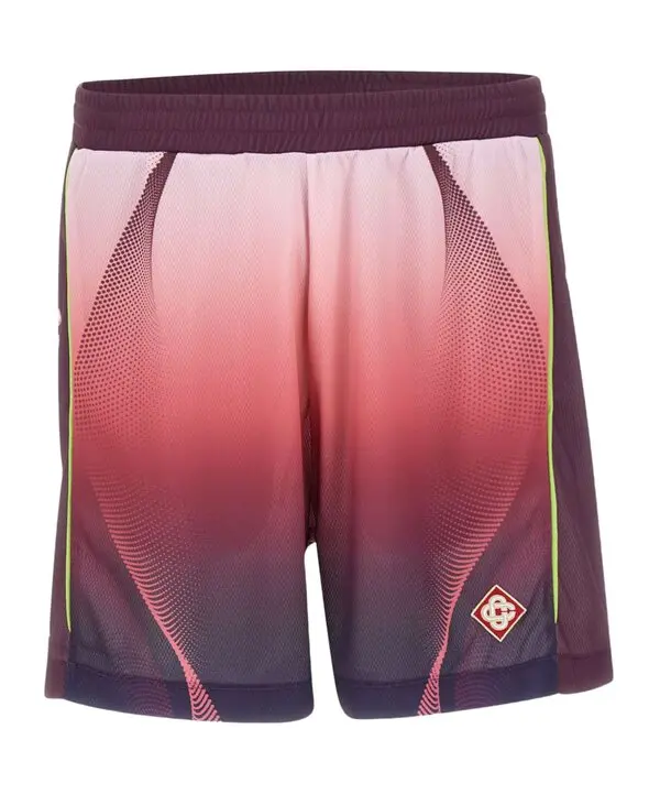 Casablanca Gradient Mesh Soccer Shorts - Red