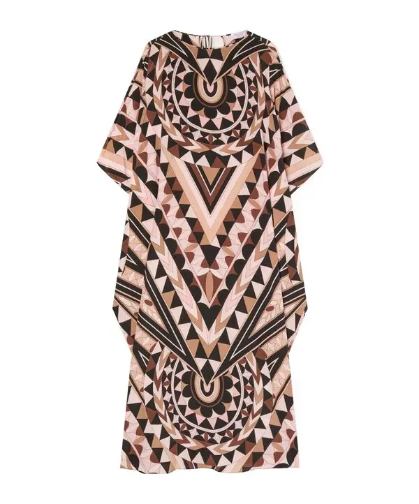Emilio Pucci Geometric Print Kaftan - Nude
