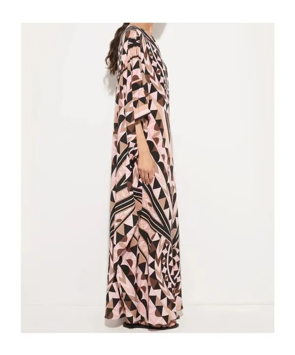 Emilio Pucci Geometric Print Kaftan - Nude