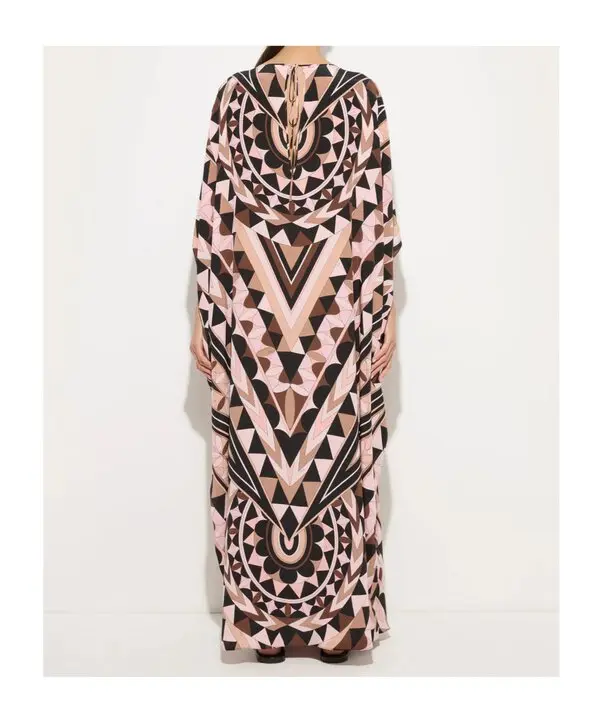 Emilio Pucci Geometric Print Kaftan - Nude