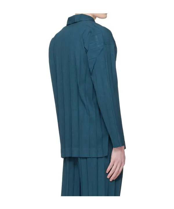 Issey Miyake Edge Ensemble Pleated Shirt